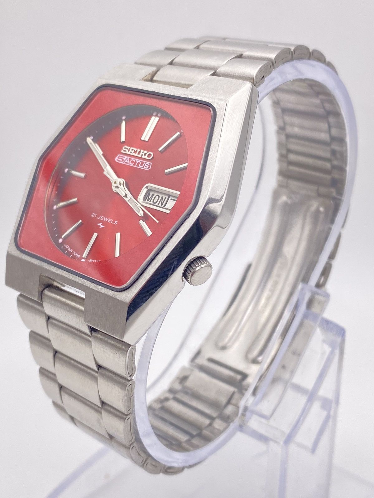 Vintage Seiko 5 Automatic 6309 Red Dial Meme Wristwatch | Grailed