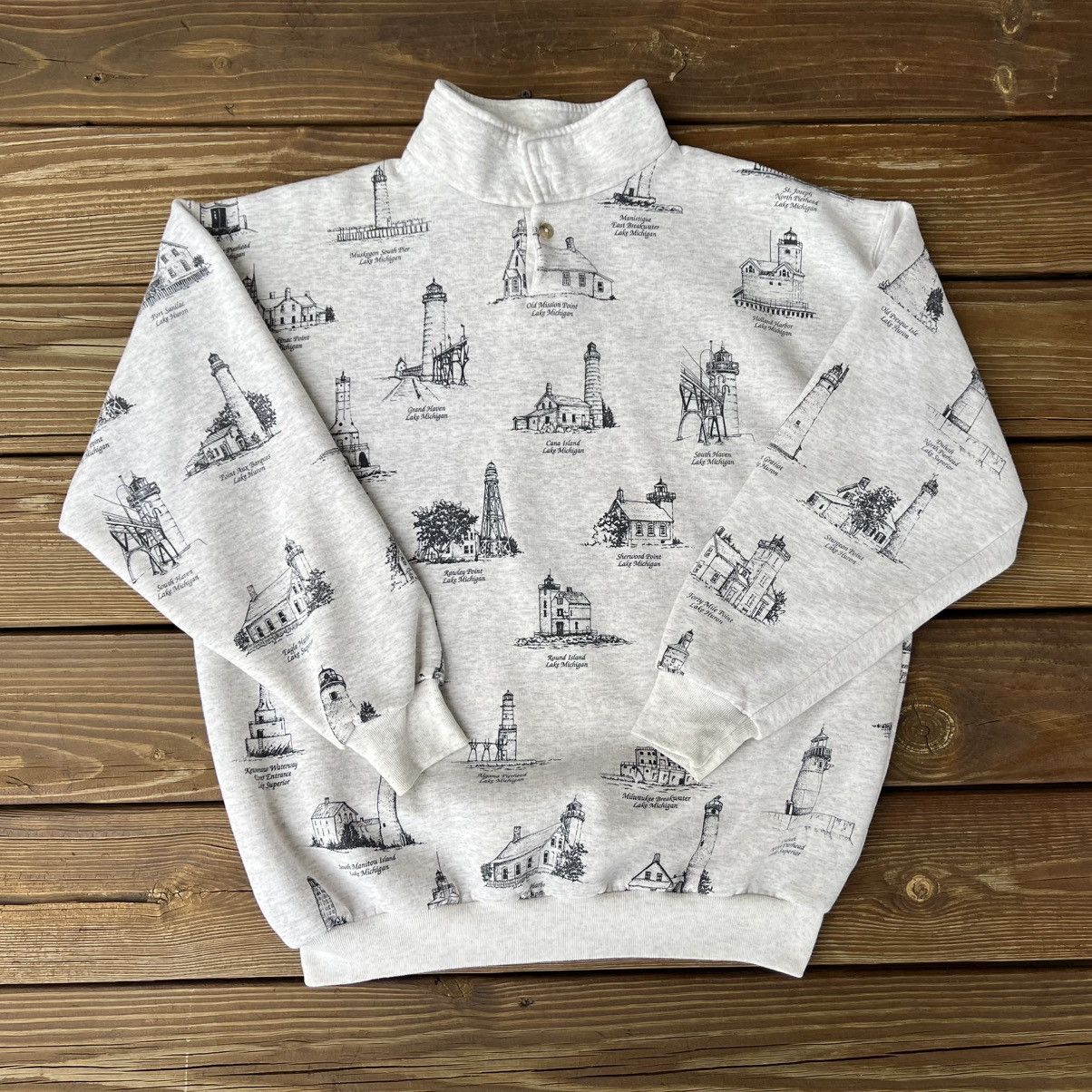 Made In Usa × Streetwear × Vintage Vintage 1990’s Lake Michigan ...