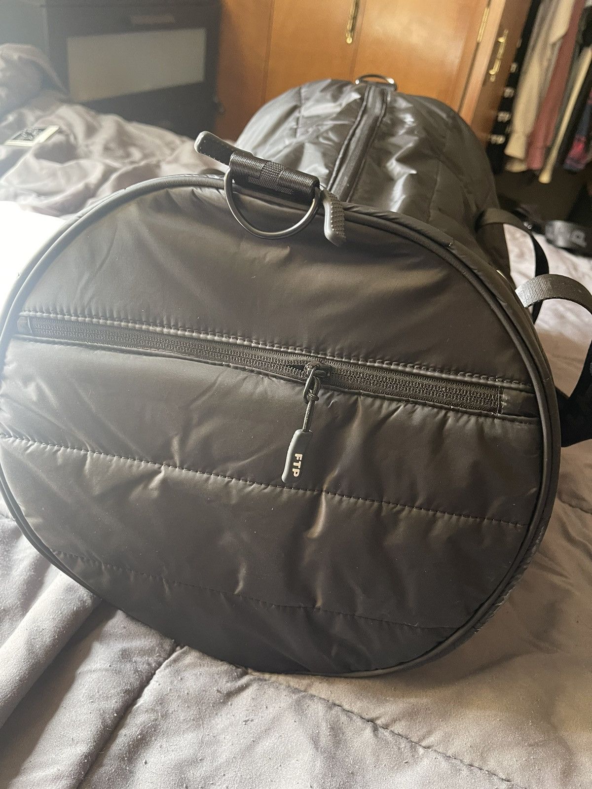 Fuck The Population FTP Puffer Duffel Bag | Grailed