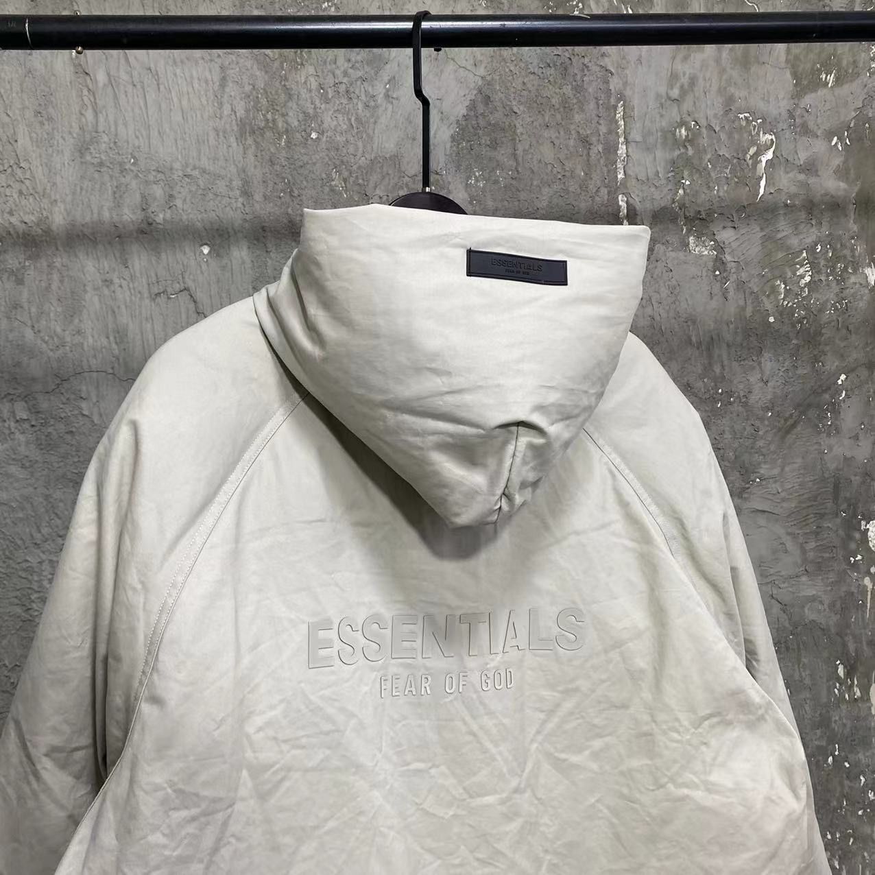 Streetwear Self-made FOG Essentials Down Jacket Hooded Puffer Coat ...