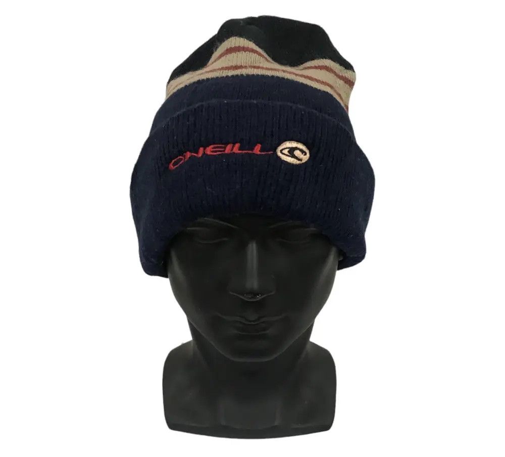 Oneill × Streetwear × Vintage Oneill Stripe Design Beanie Hat | Grailed