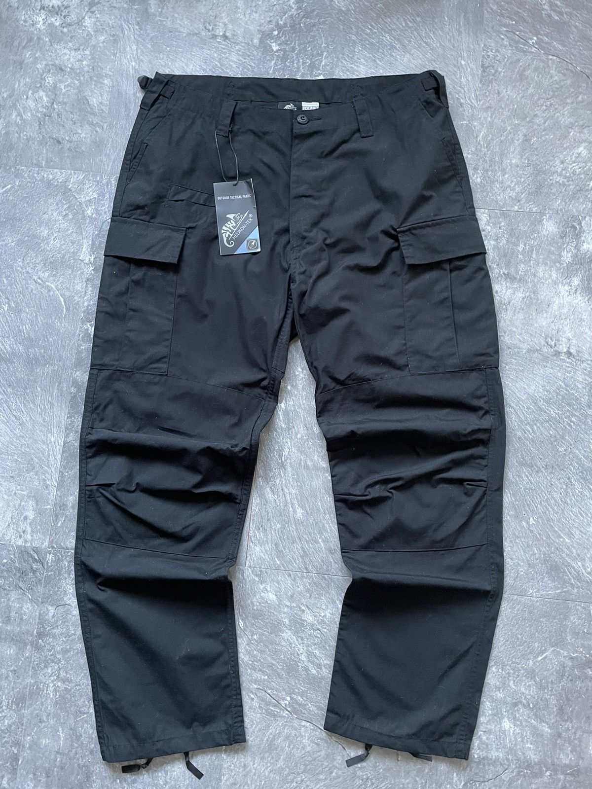 Polo Ralph Lauren × Vintage Helikon Tex military cargo black pants ...