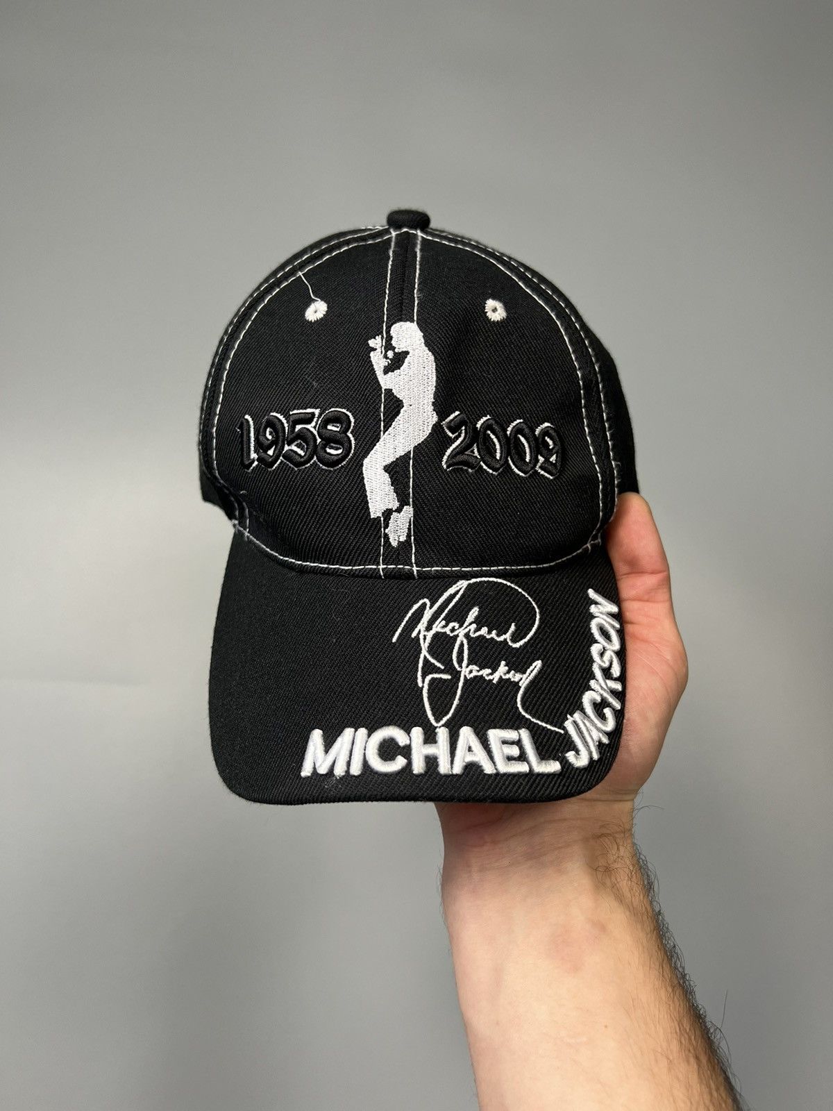 Vintage Vintage Michael Jackson King Of Pop Black Cap Hats OS | Grailed