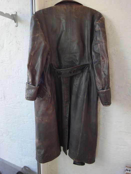 Hugo Boss Vintage 1940s Wehrmacht/Luftwaffe Officers Leather overcoat ...