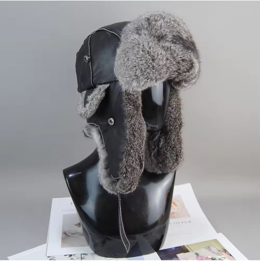 Hat × Streetwear Unisex Genuine Sheepskin Real Rabbit Fur Hats | Grailed