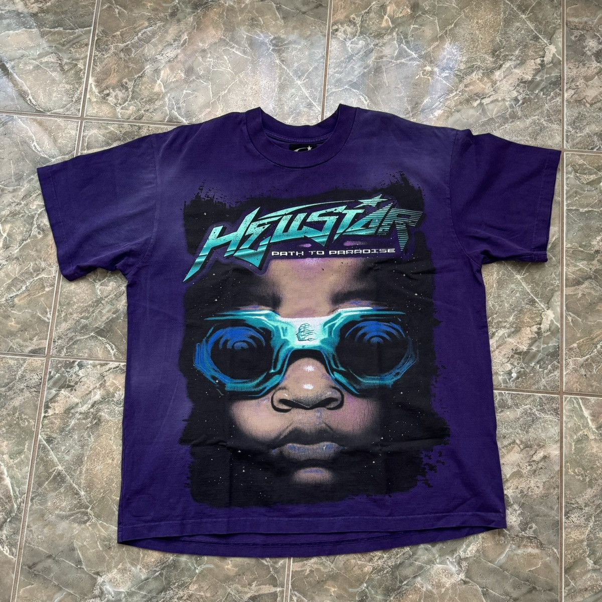 HELLSTAR Hellstar purple goggles t shirt | Grailed