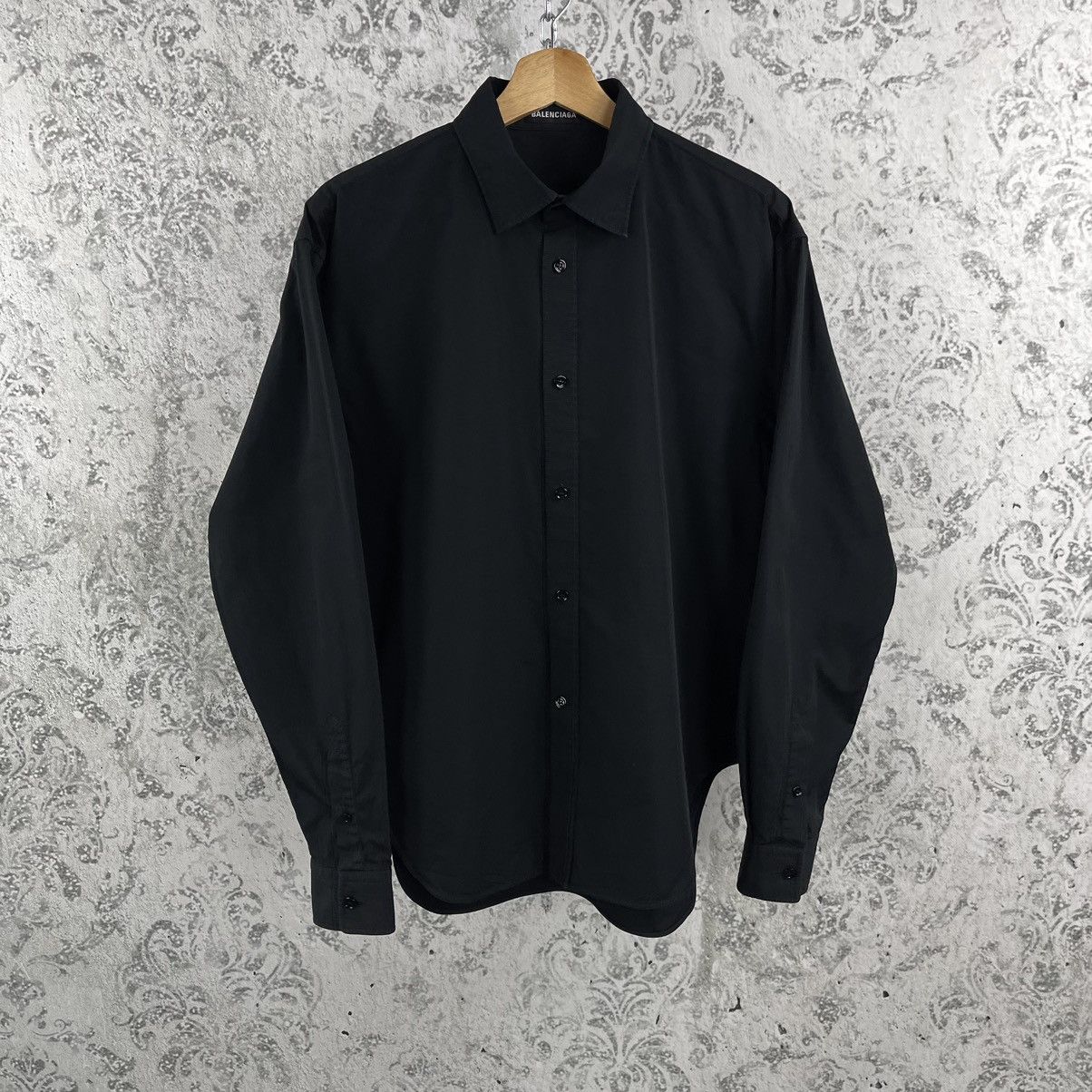 Balenciaga BALENCIAGA BLACK BUTTON-UP SHIRT LONG SLEEVE | Grailed
