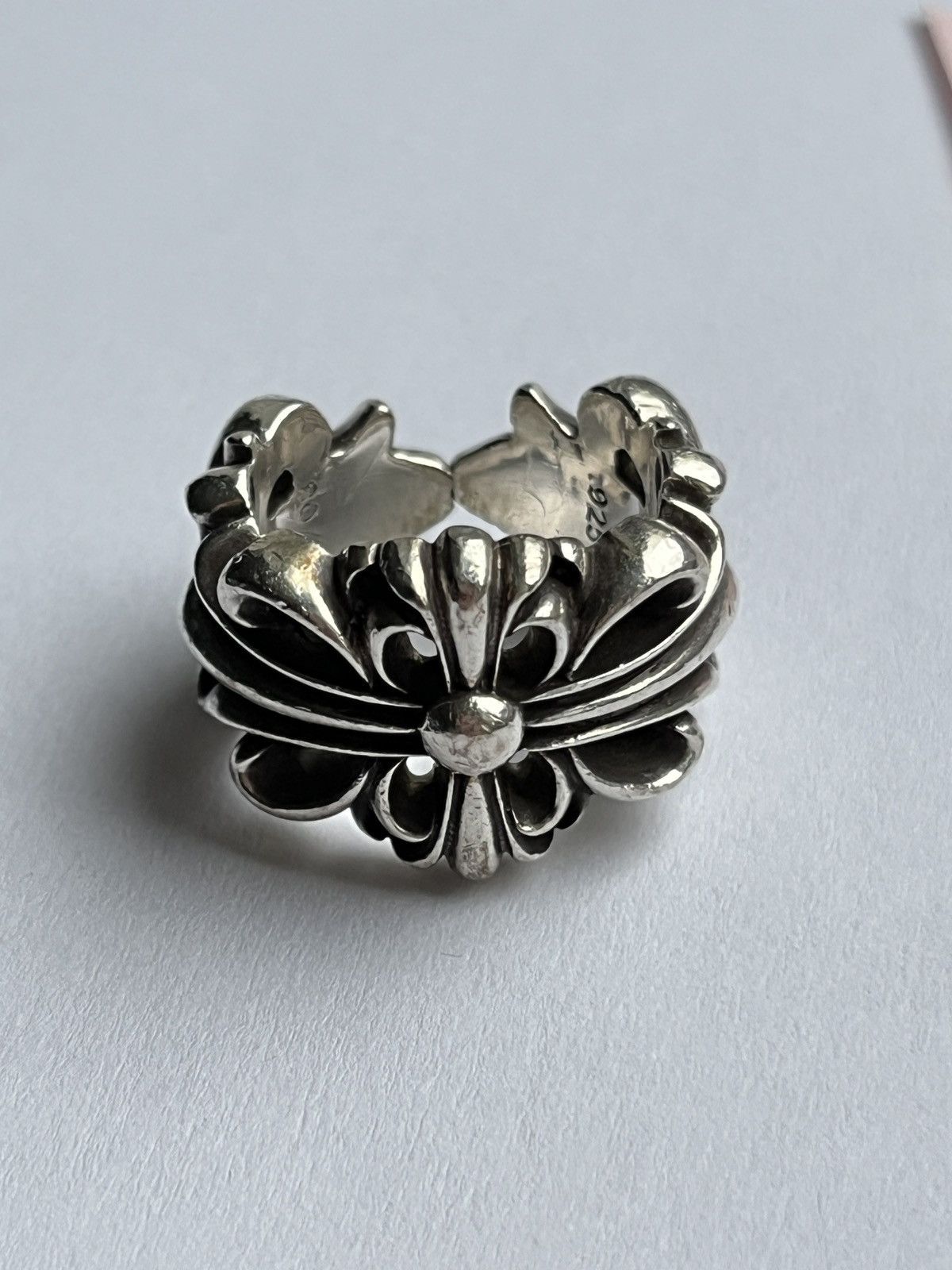 Chrome Hearts Chrome Hearts Double Floral Cross Ring | Grailed