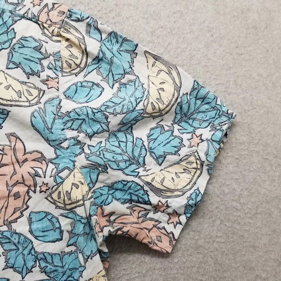 American Rag American Rag Shirt Mens Large Floral Hawaiian Short Sleeve ...