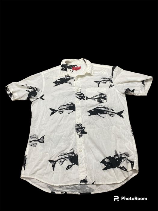 Supreme Supreme fishbone button up tshir | Grailed
