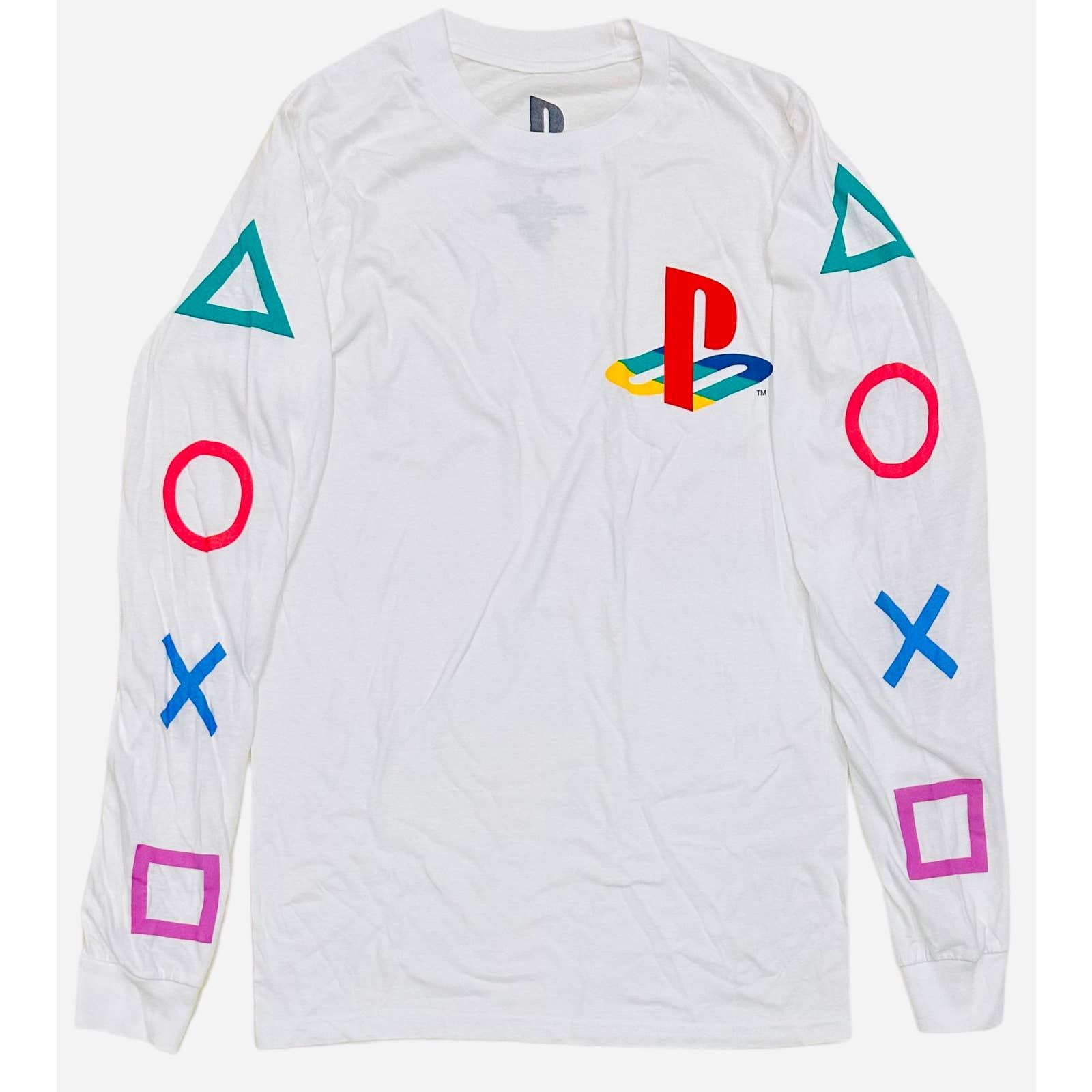 Playstation PlayStation Remote Control Symbols Long Sleeve Tee T-Shirt ...