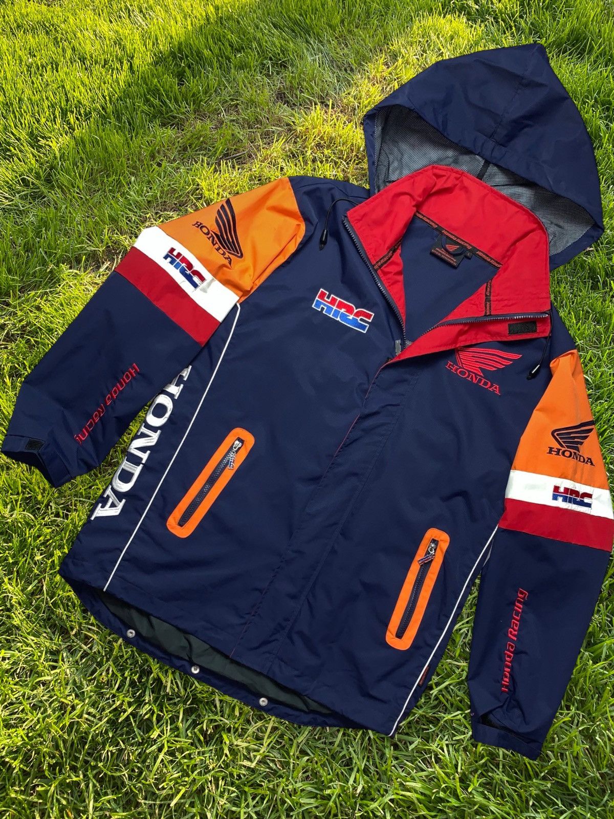Honda × Racing × Vintage Honda jacket race multilogo | Grailed