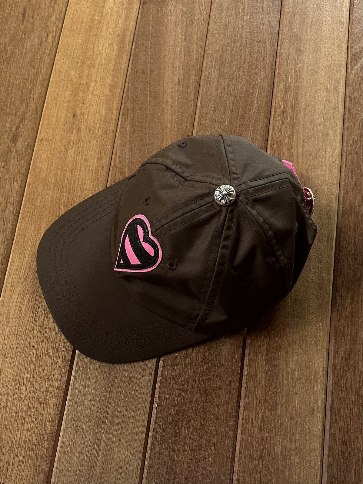 Chrome Hearts × Matty Boy Chrome Hearts Matty Boy Pink Heart Brown Cap ...