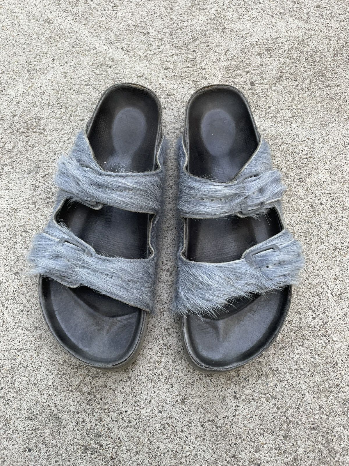 Birkenstock × Rick Owens Rick Owens Birkenstocks Pony Hair Fur Arizona ...
