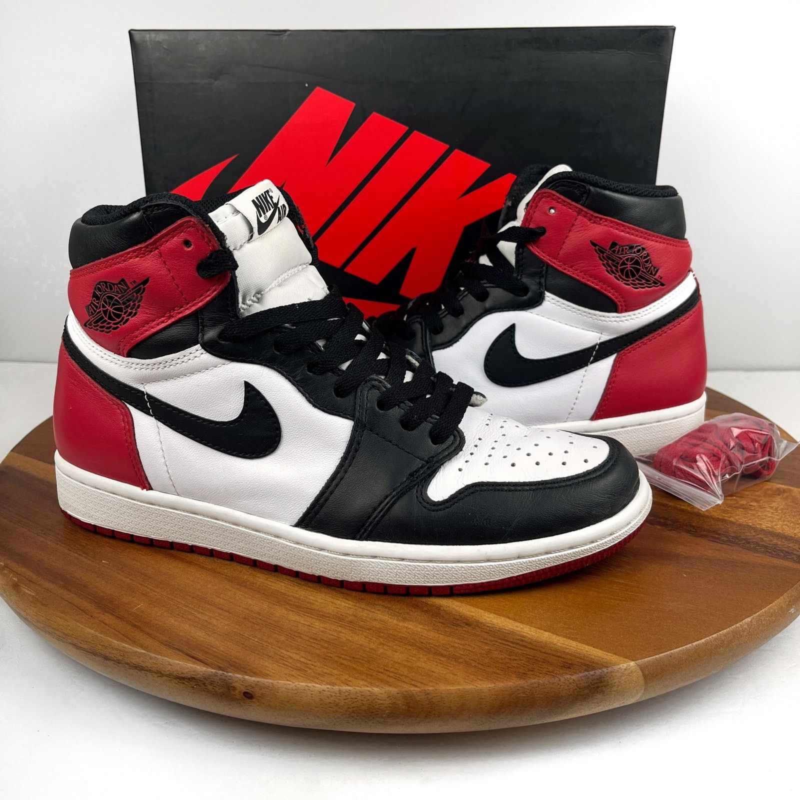Jordan Brand Size 8 - Air Jordan 1 One Retro High OG Black Toe 2016 ...