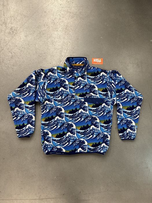Vintage ‘90s Vintage Patagonia Waves Ocean Synchilla Fleece | Grailed