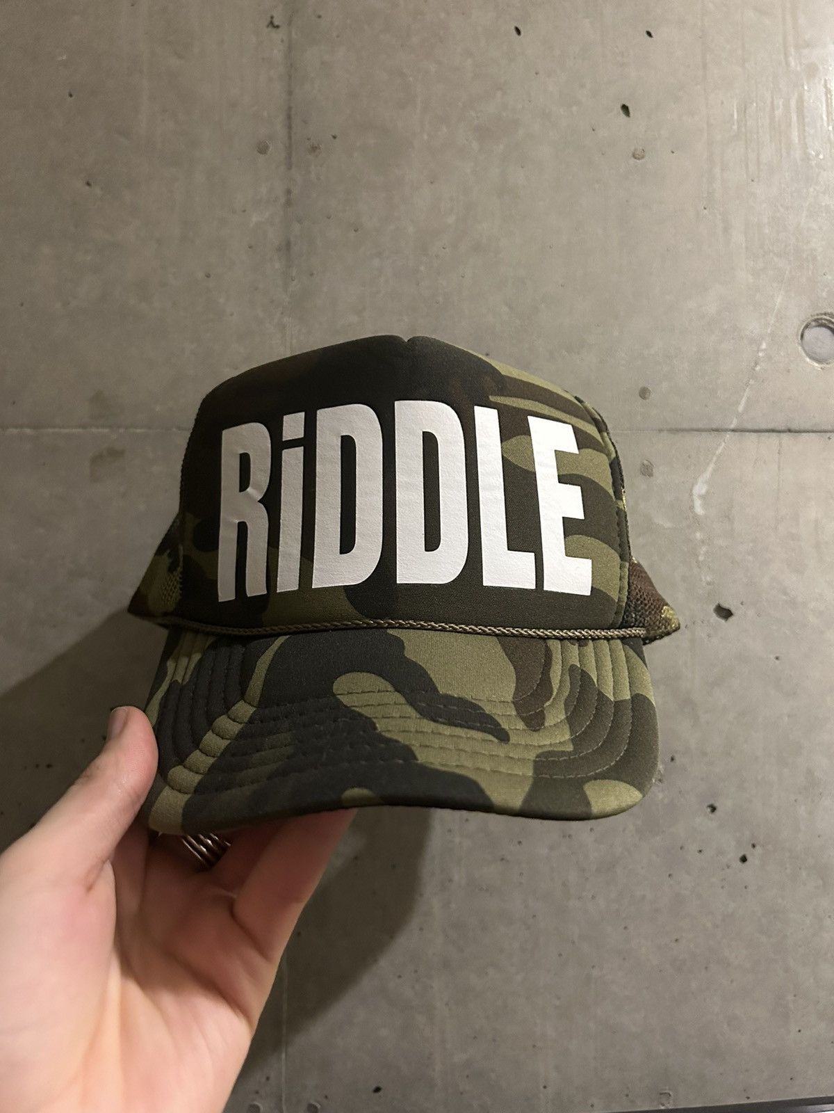 Antony Riddle × Streetwear Antonyriddle Camouflage Trucker Cap | Grailed