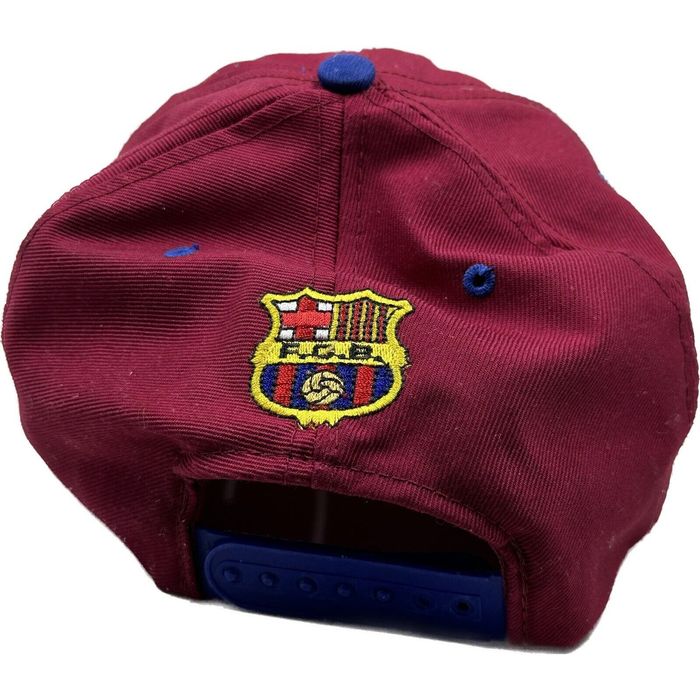 & Other Stories Vintage FC Barcelona Hat Cap Red Blue Snapback Soccer ...