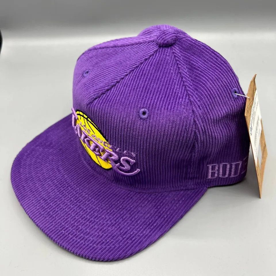 Mitchell & Ness Los Angeles LA Lakers Corduroy Hat Snapback Cap Lebron ...