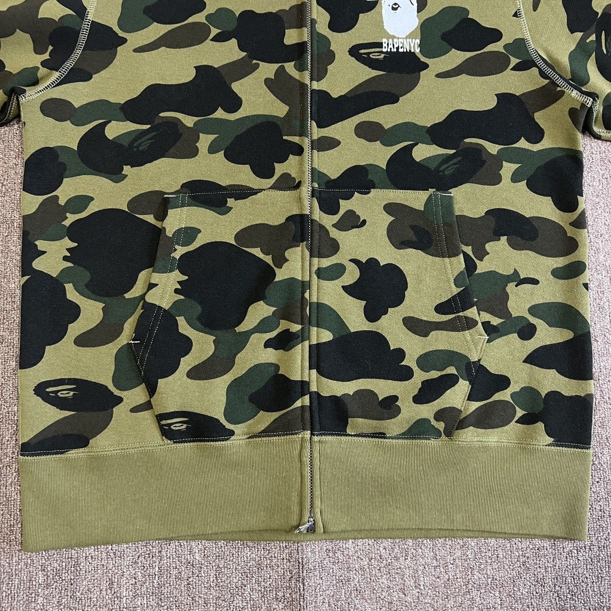 Bape Bape New York Store 1St Camo Zip Up Hoodie | Grailed