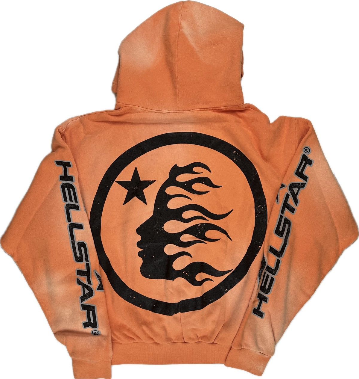 HELLSTAR Hellstar Fire Orange Hoodie | Grailed
