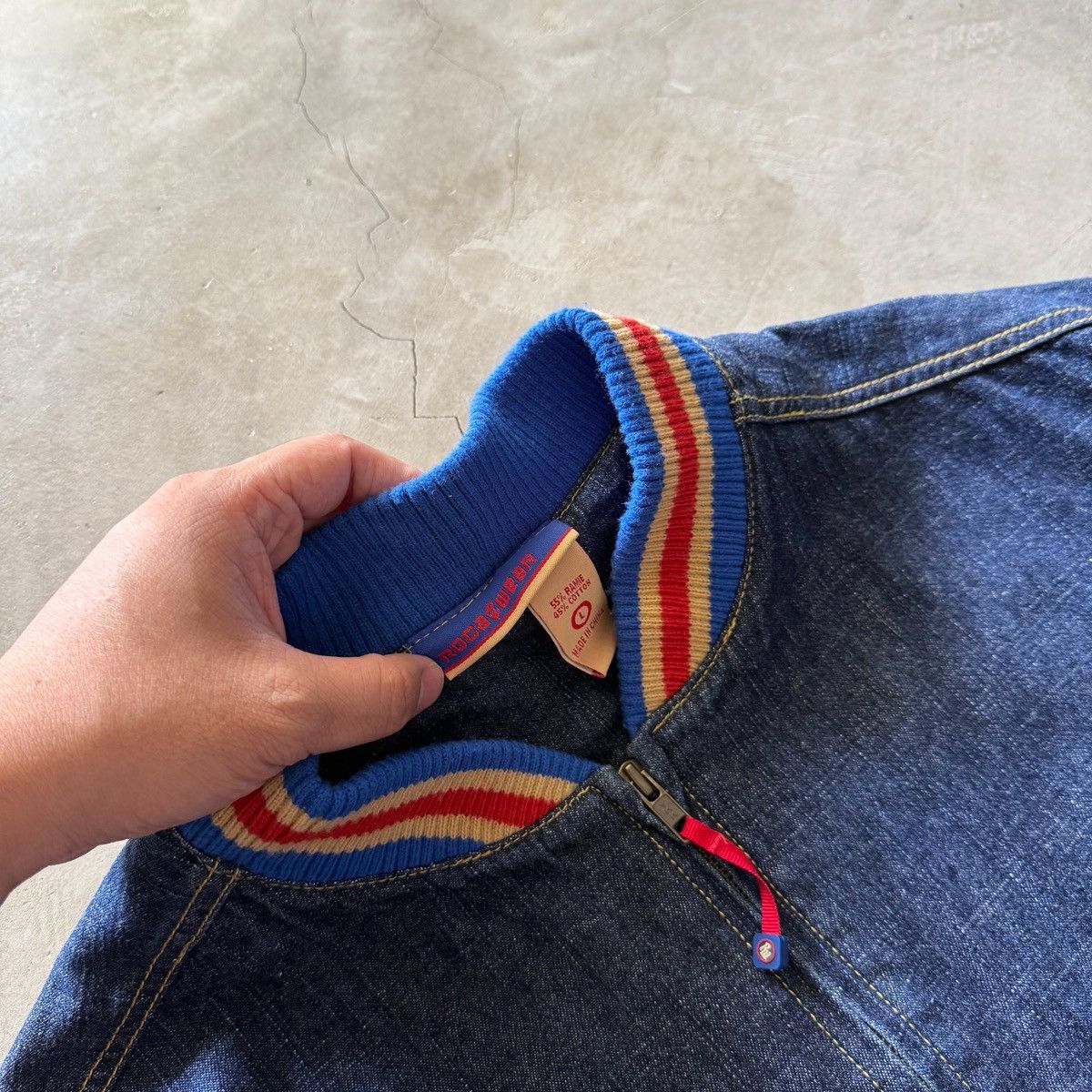 Rocawear Roca Wear Raw Denim Zip Jacket | Grailed