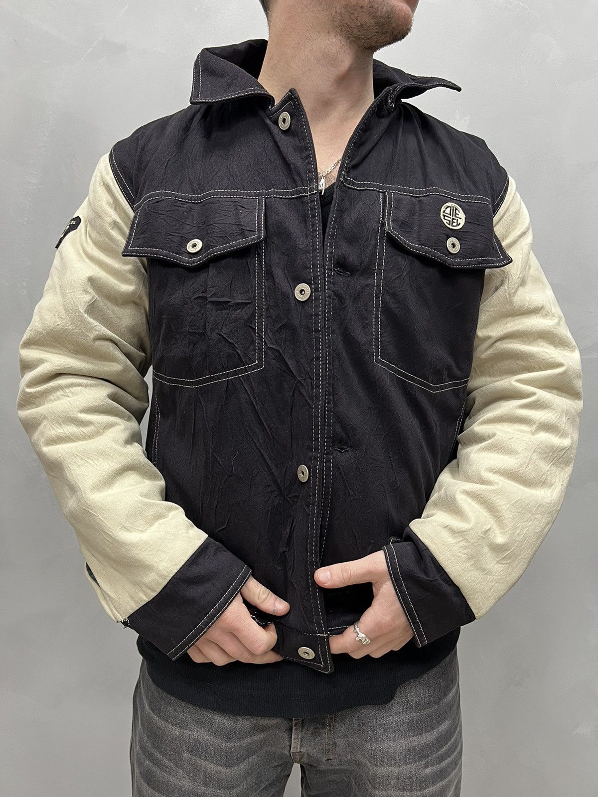 Diesel × Japanese Brand Vintage DIESEL SUEDE Avant-Garde heavy RACING ...