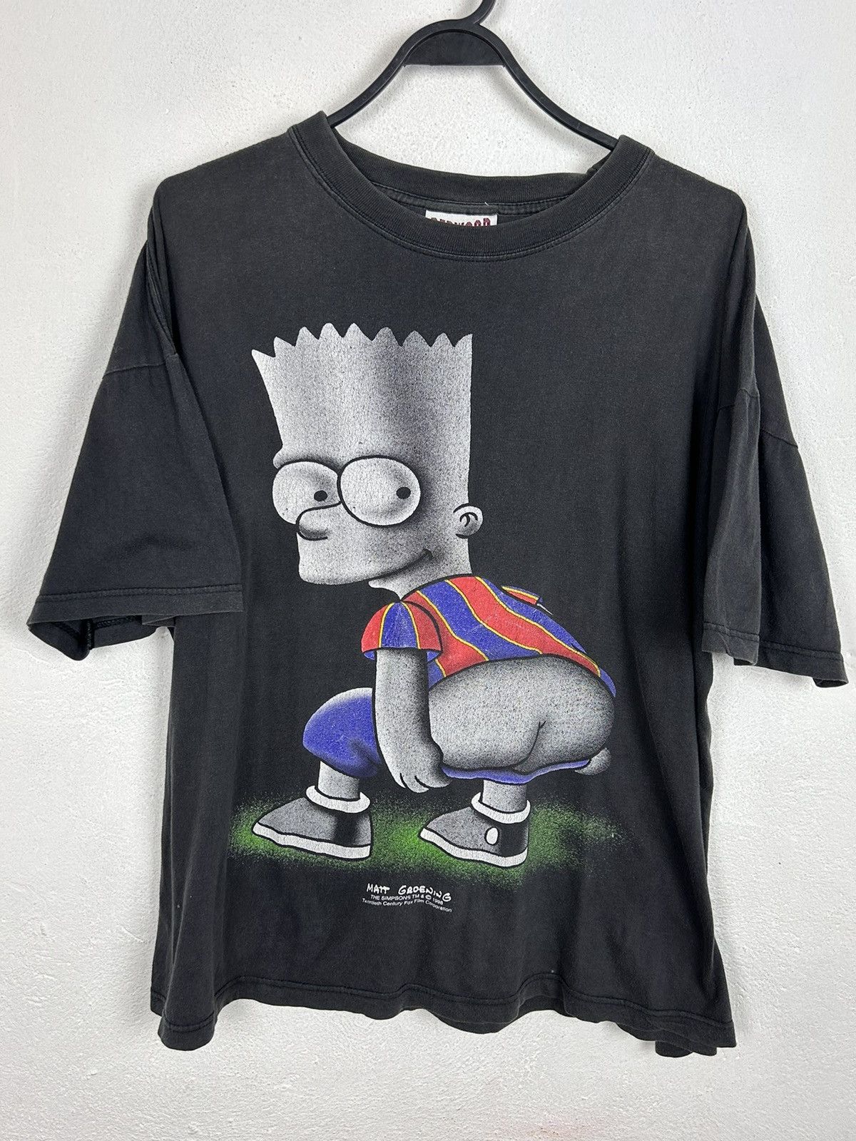 The Simpsons × Vintage 90s Vintage Bart Simpson 1998 Matt Groening Boxy ...