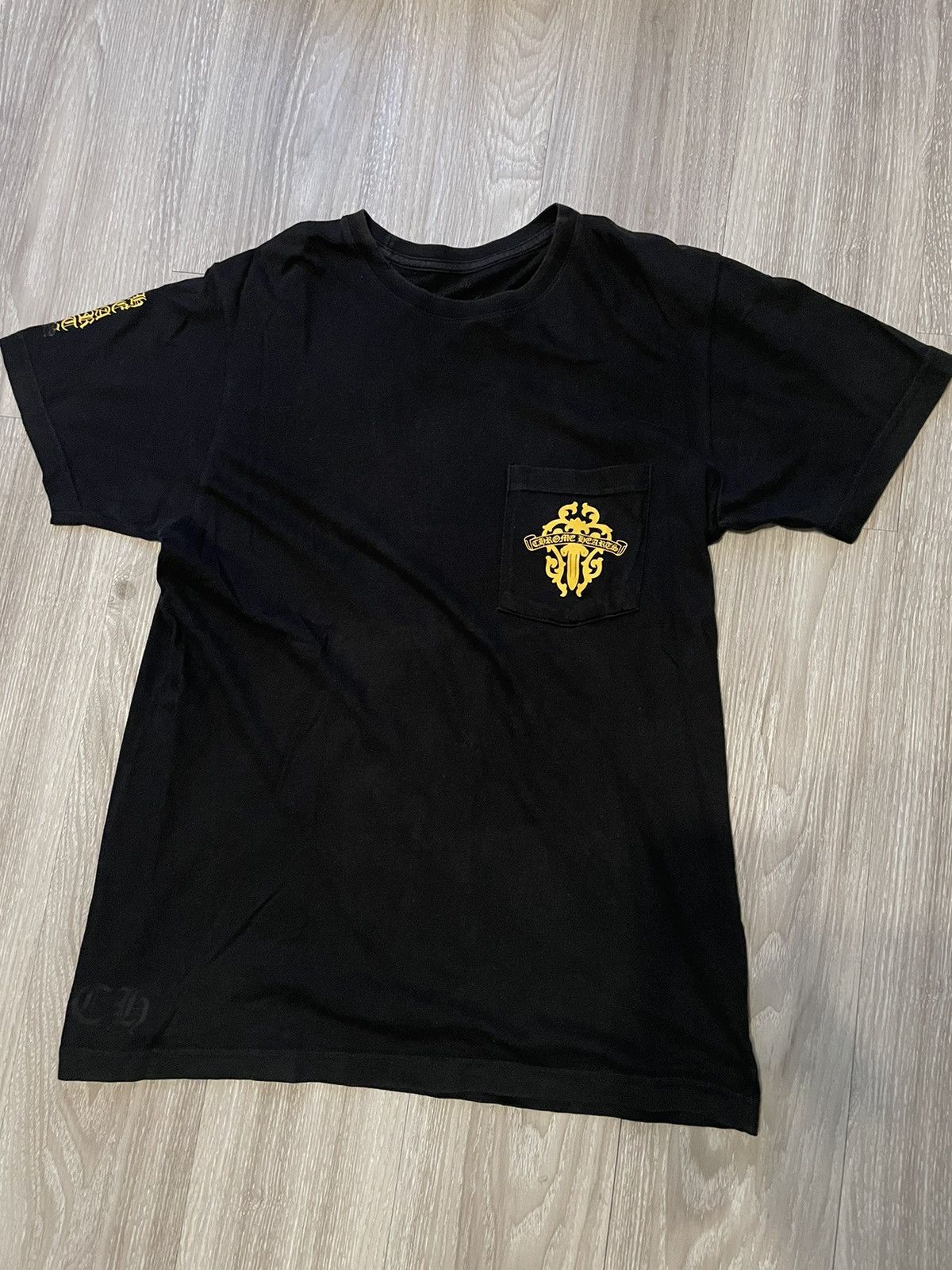 Chrome Hearts Chrome hearts yellow dagger T-shirt | Grailed