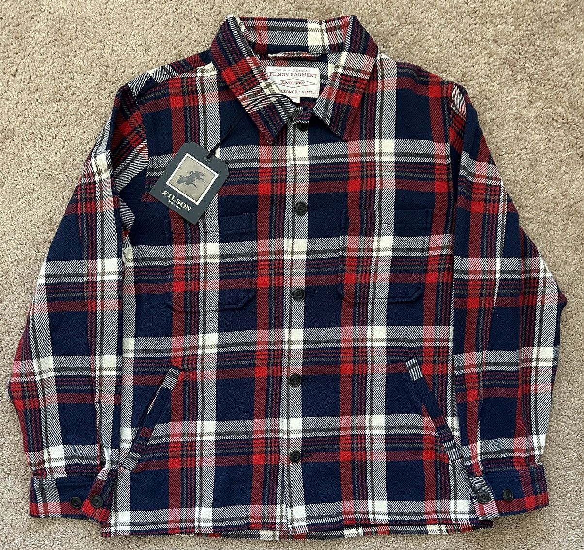 Filson Filson Deer Island Ranch Coat RWB XL | Grailed