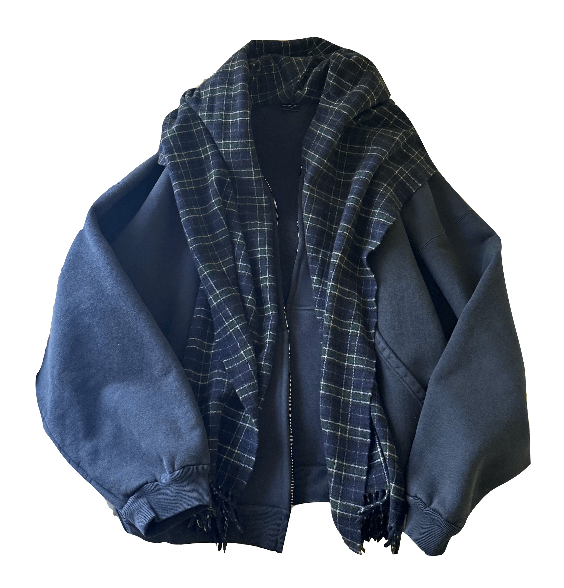 Balenciaga Balenciaga Unity Sports Icon Scarf Zip-Up Oversized Hoodie ...