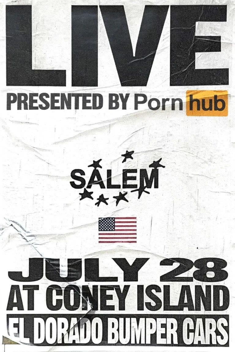 Drain Gang × Salem Sportswear SALEM S4LEM Camo Flag Logo Hat Coney ...