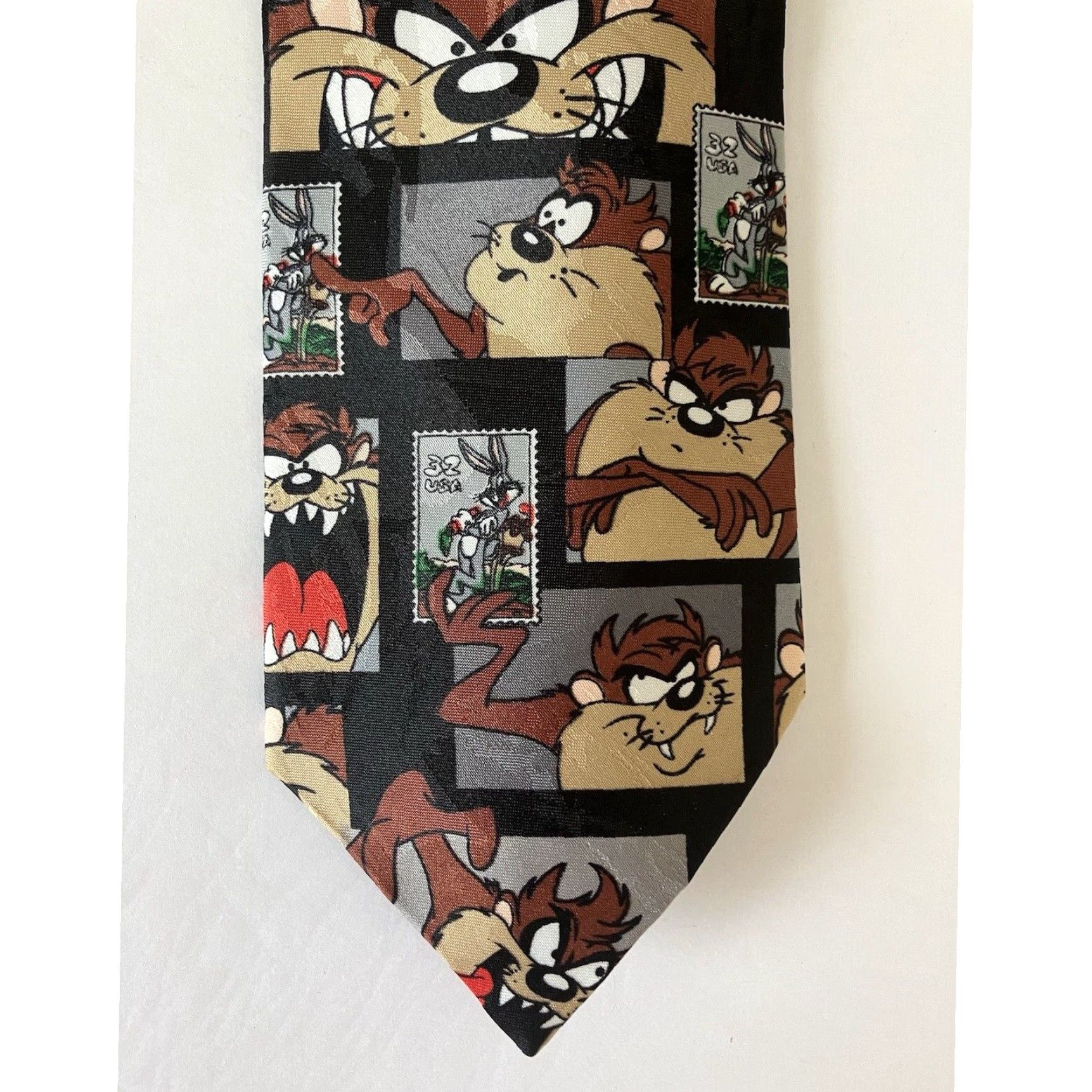 Vintage Collectible Cartoon Character Necktie Featuring Iconic Looney ...