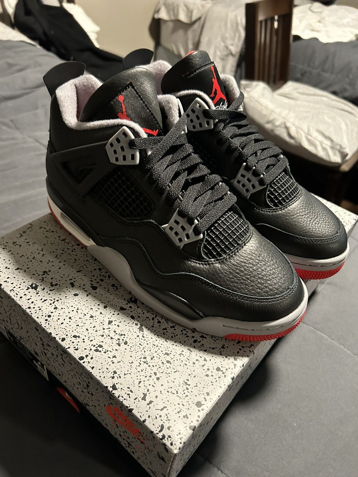 Jordan Brand Bred 4 reimagined air jordan | Grailed