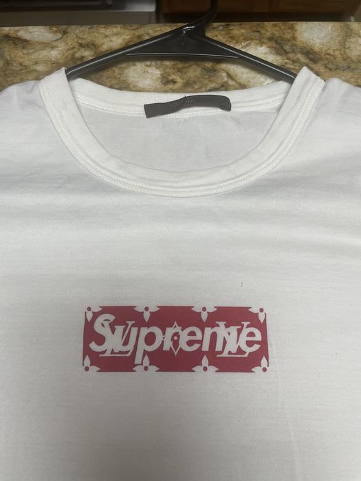 Supreme Supreme Louis Vuitton Box logo Red/White | Grailed