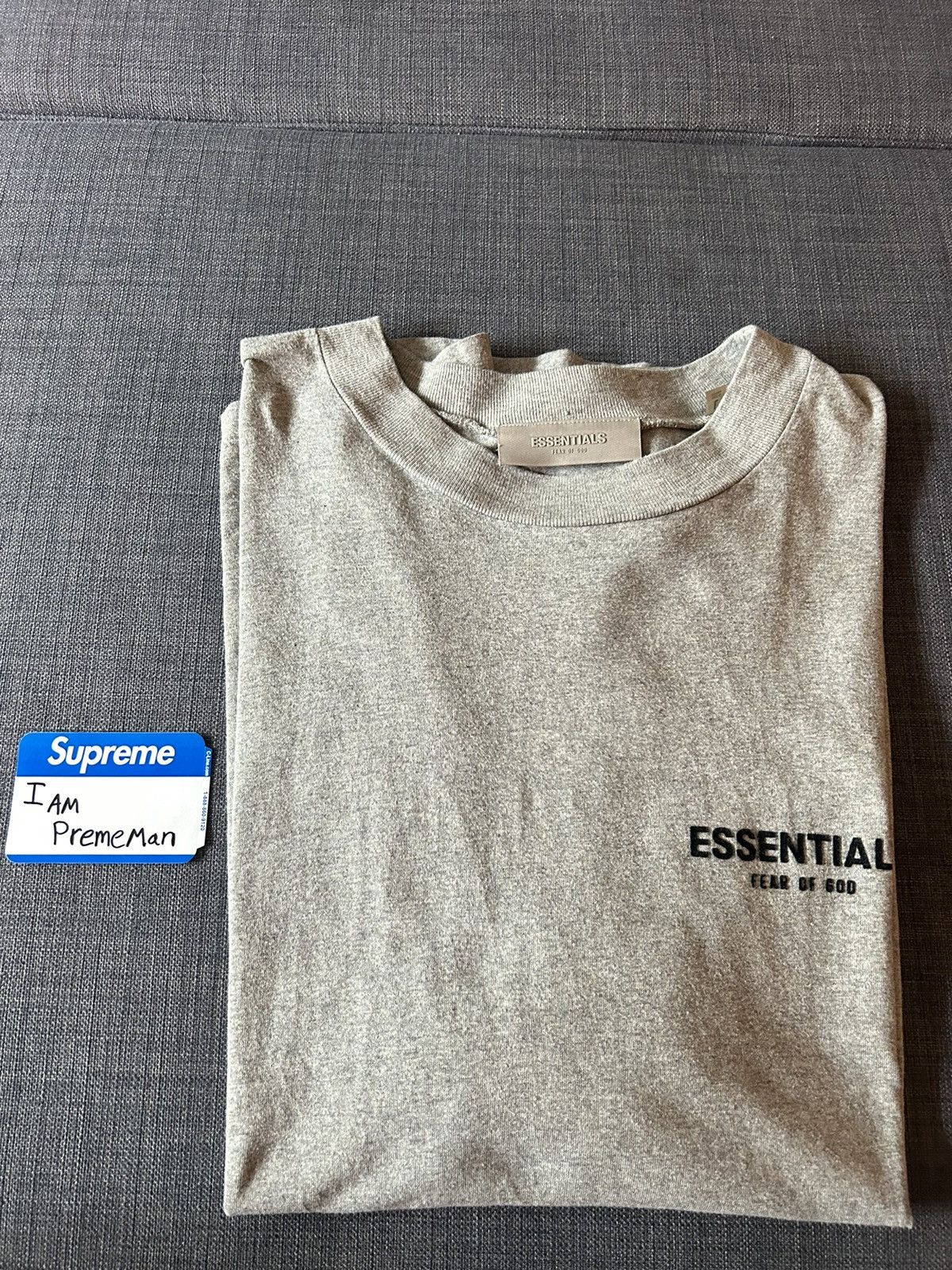Essentials × Fear of God Fear Of God Essentials shirt Large Grey 2022 ...