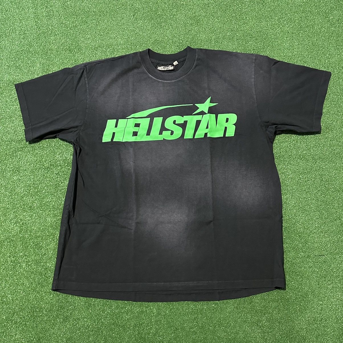 HELLSTAR Hellstar classic tee black/green | Grailed