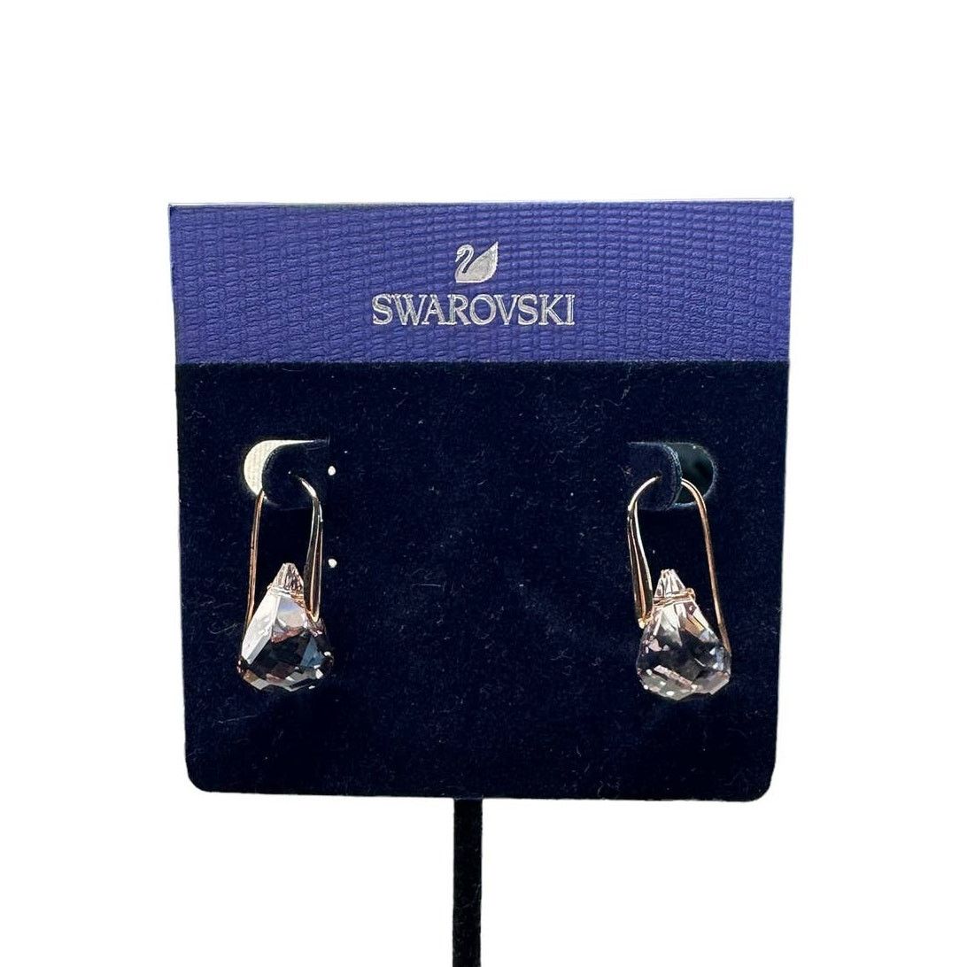 Swarovski Swarovski Lunar drop earrings Pink Rose gold tone plated Grailed