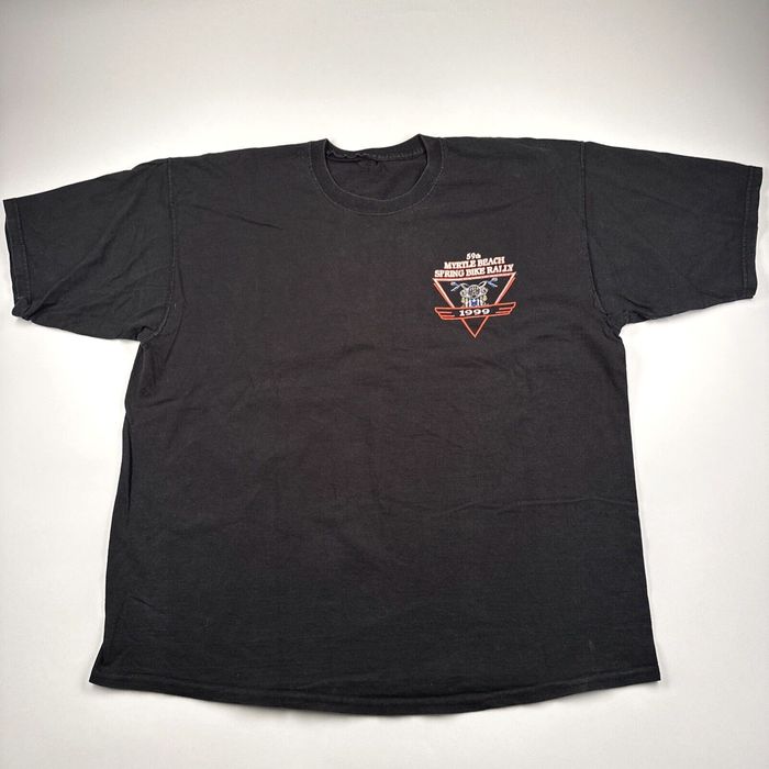 Vintage Vintage 1999 Myrtle Beach Spring Bike Rally Shirt XL 59th Biker | Grailed