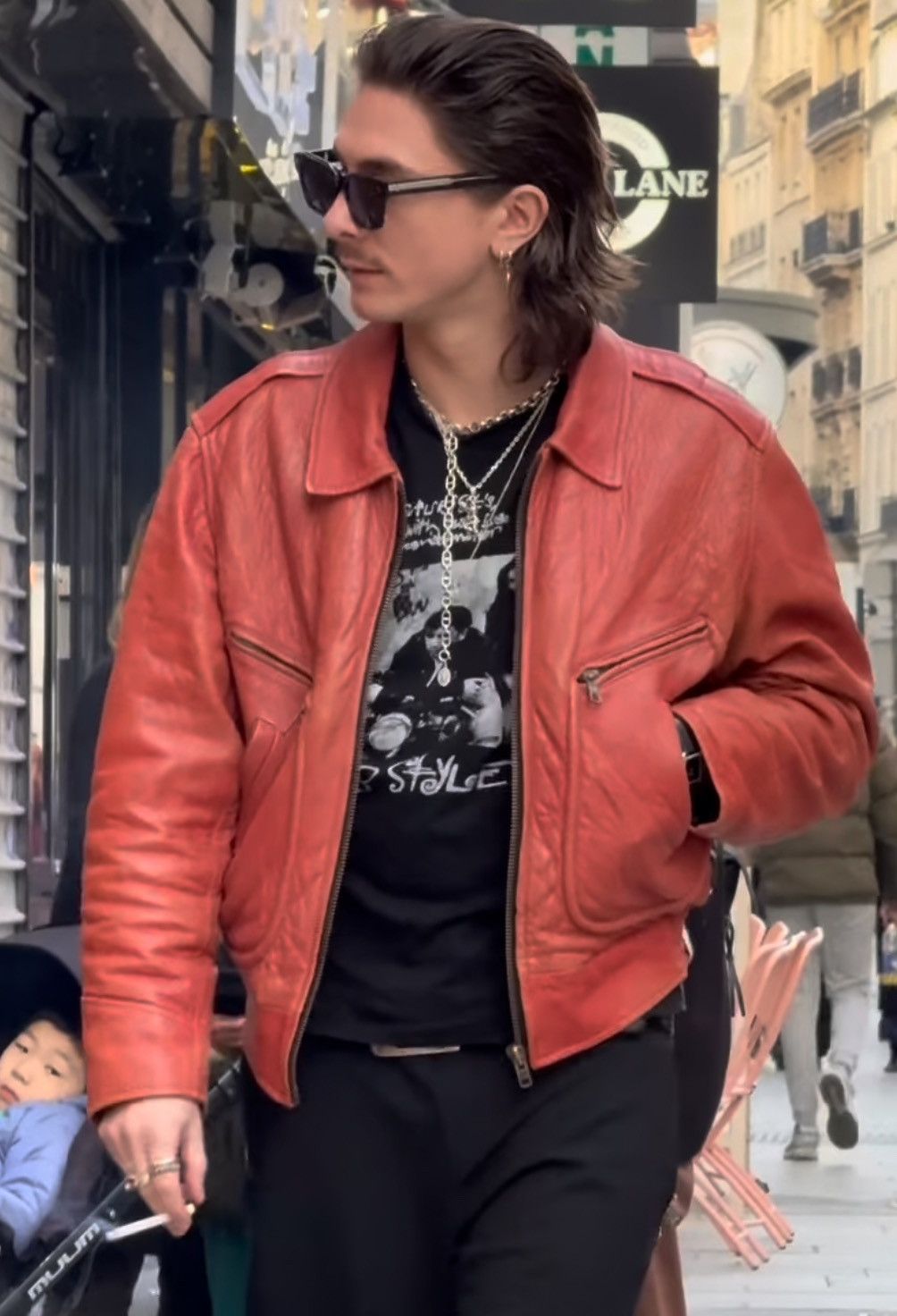 Avant Garde × Leather Jacket × Streetwear Edge Rupert Sunfaded Cafe ...