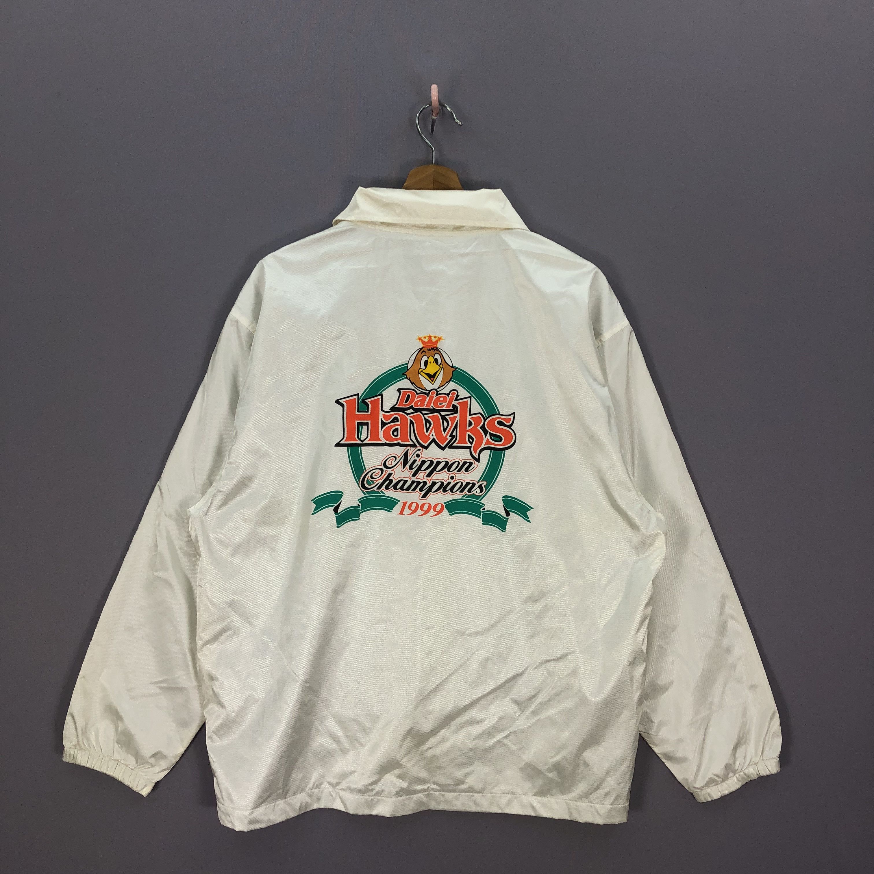 Japanese Brand × Vintage Vintage 1999 Daiei Hawks Nippon Champion Coach ...