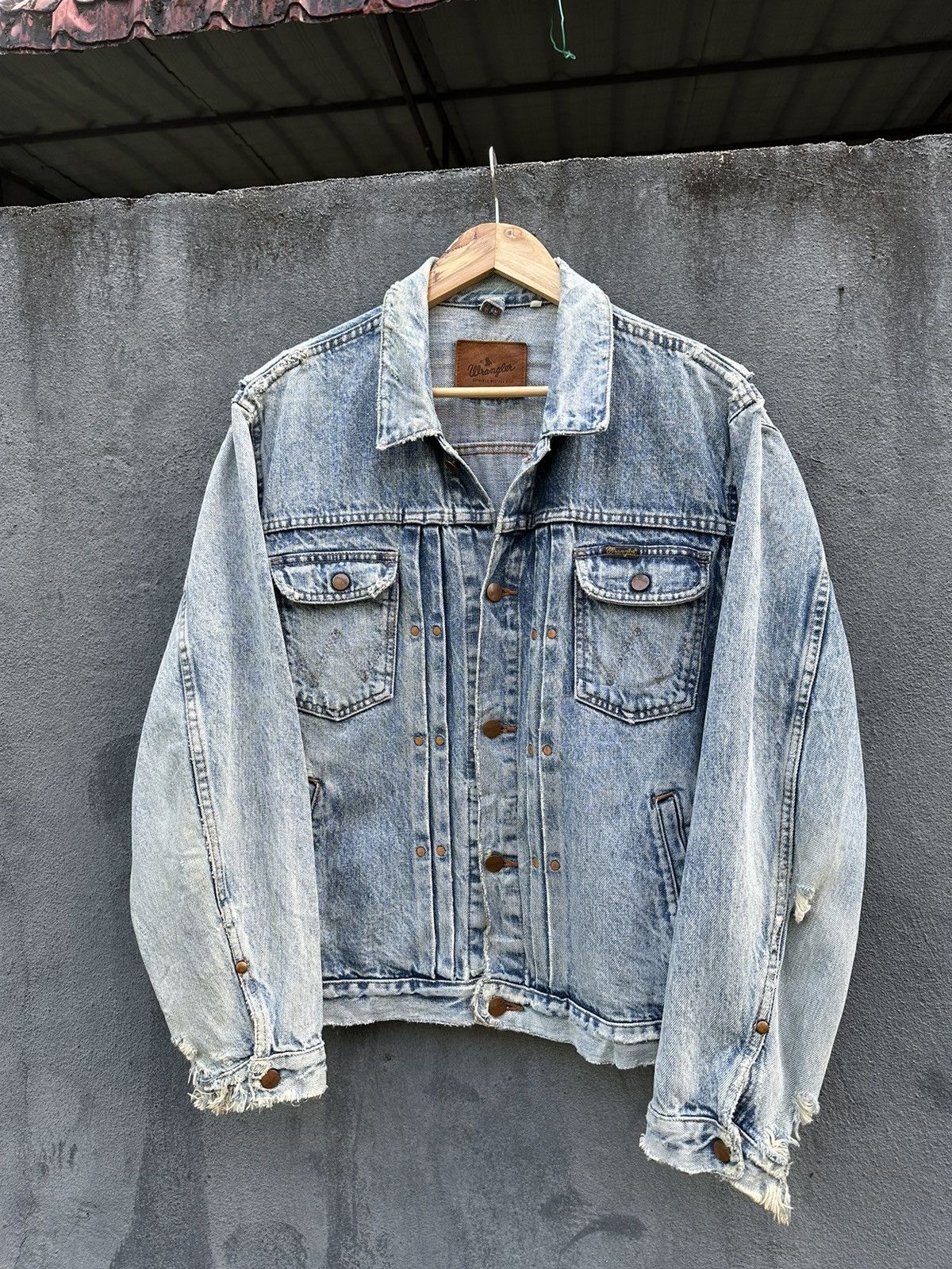 Denim Jacket × Vintage × Wrangler Vintage Wrangler Western Denim Jacket ...