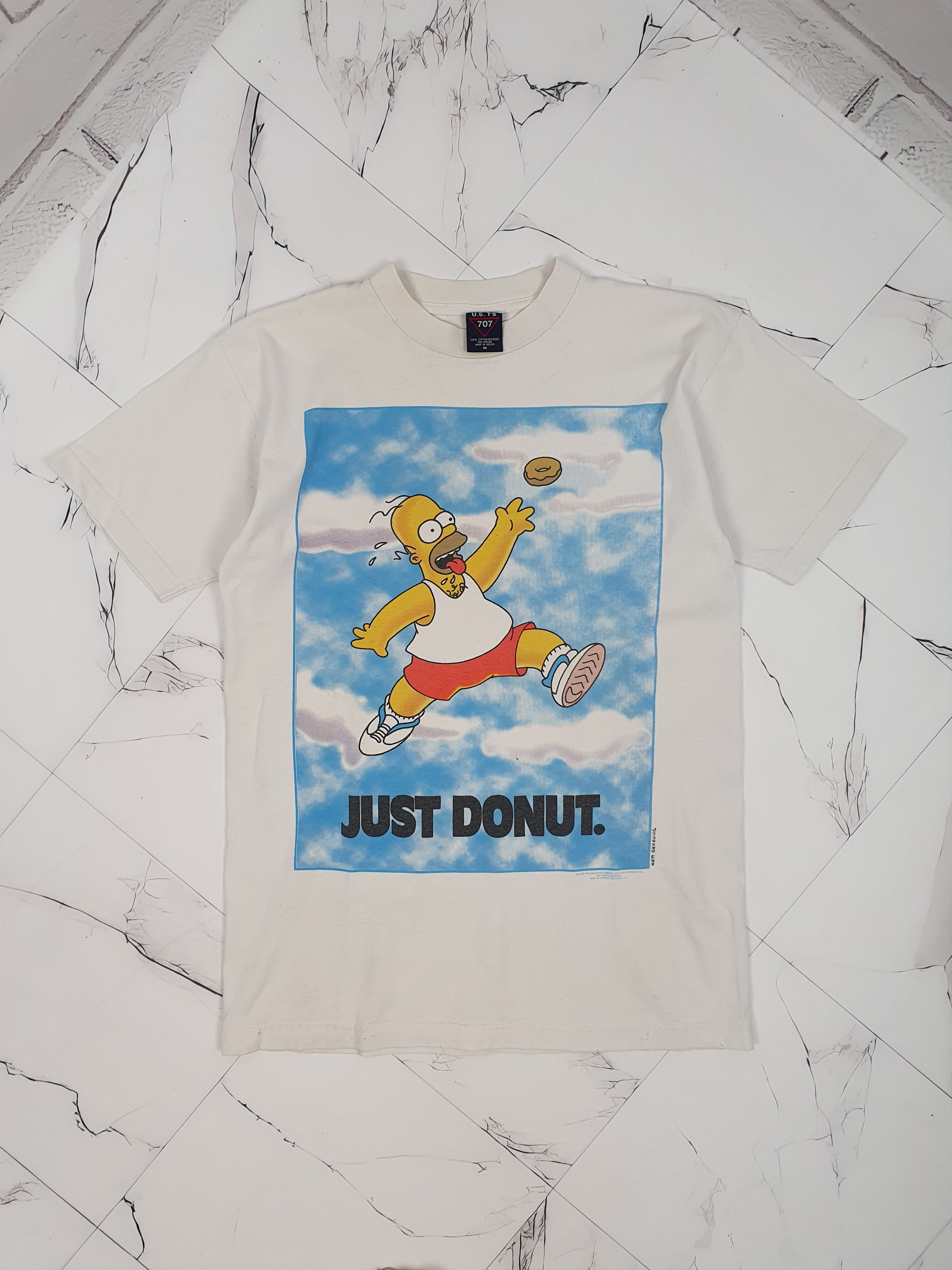 Movie × The Simpsons × Vintage Vintage 1996 Simpsons Just Donut T-Shirt ...