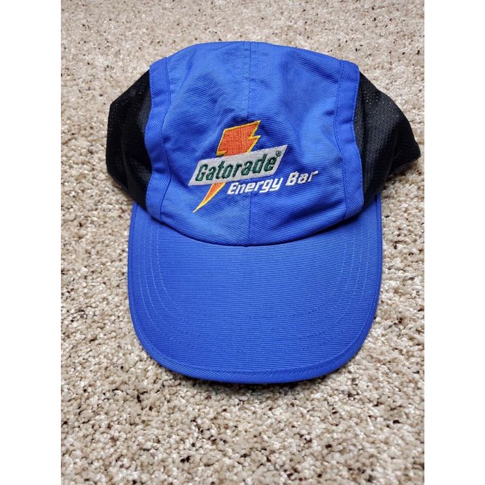 Vintage Vintage Gatorade Energy Bar Baseball Hat Cap Blue Adjustable ...