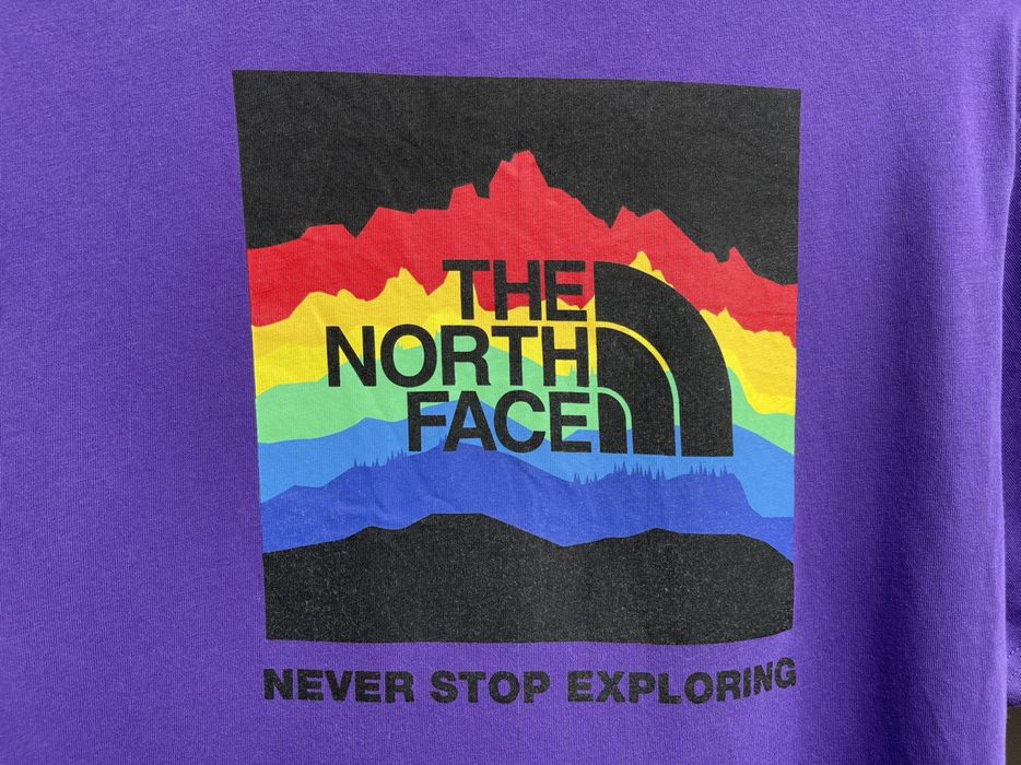 Vintage The North Face Never Stop Exploring T Shirt Mountain Logo | Grailed