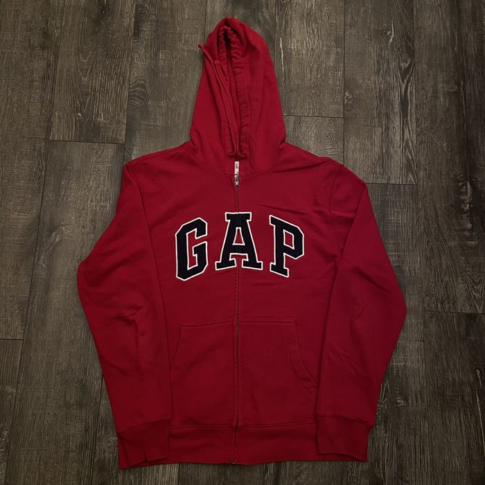Vintage Red Gap Zip Up | Grailed
