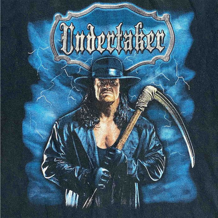Vintage Undertaker Rare WWE Vintage Double Print Black T-shirt - M ...