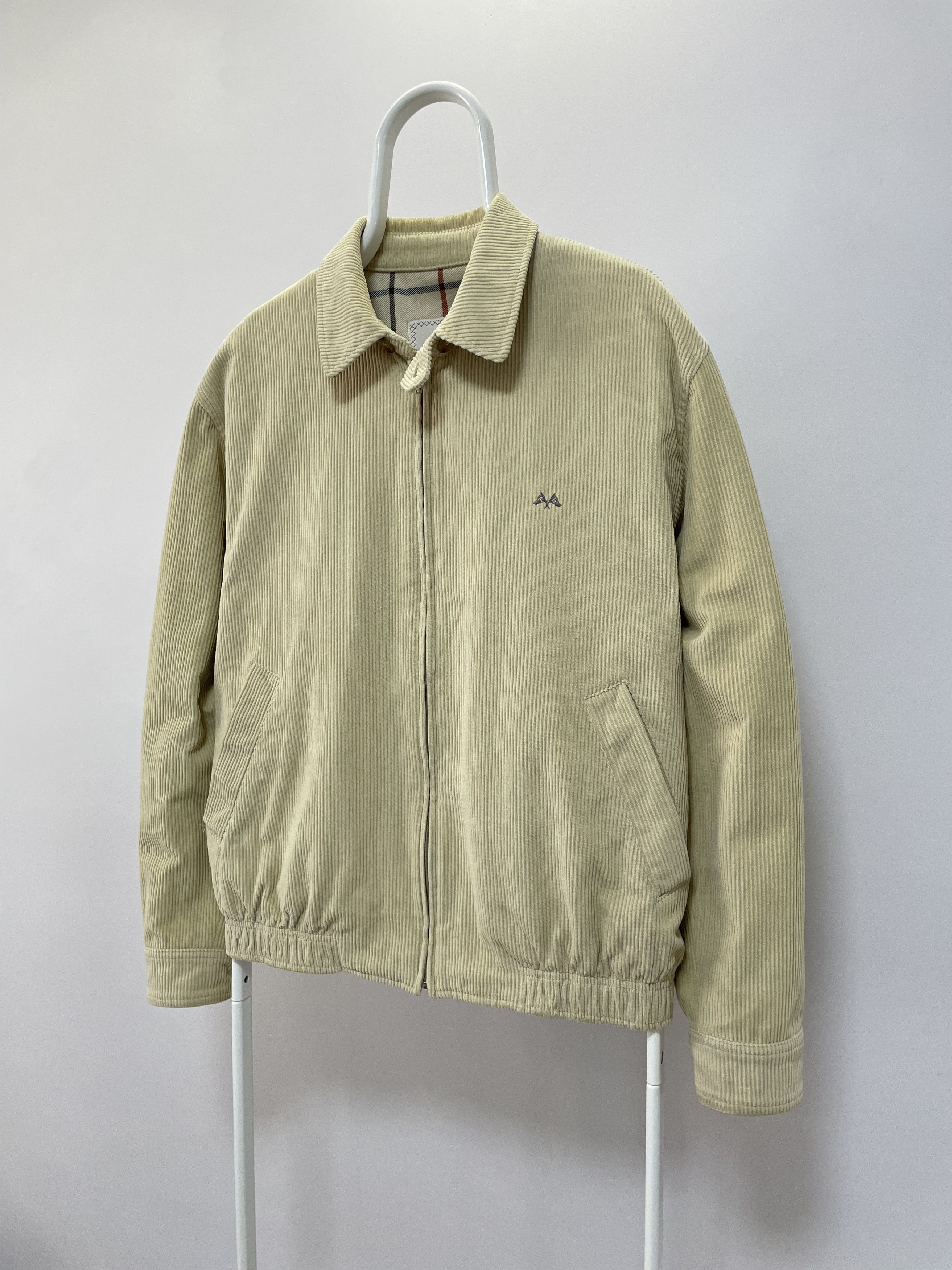 Burberry × Vintage THOMAS BURBERRY Corduroy Jacket Bomber Check Blouson ...