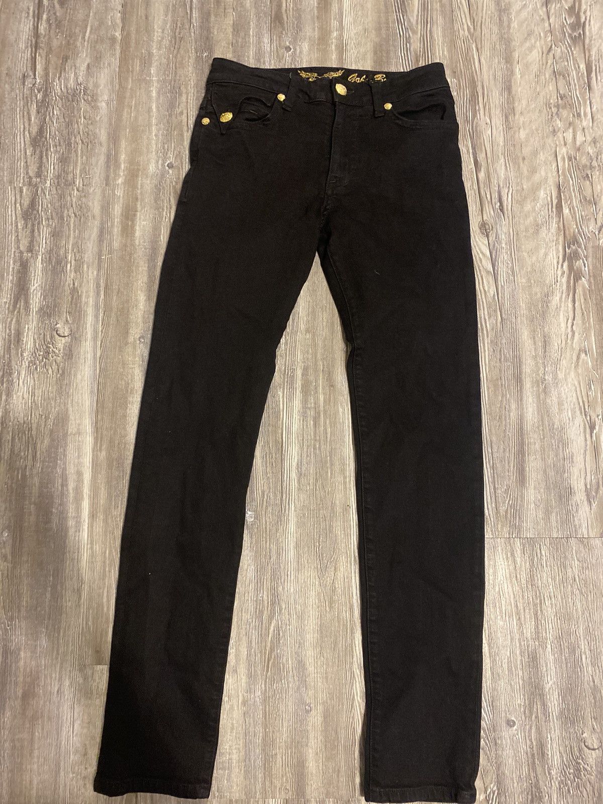 Robins Jeans Robins jeans black/gold | Grailed