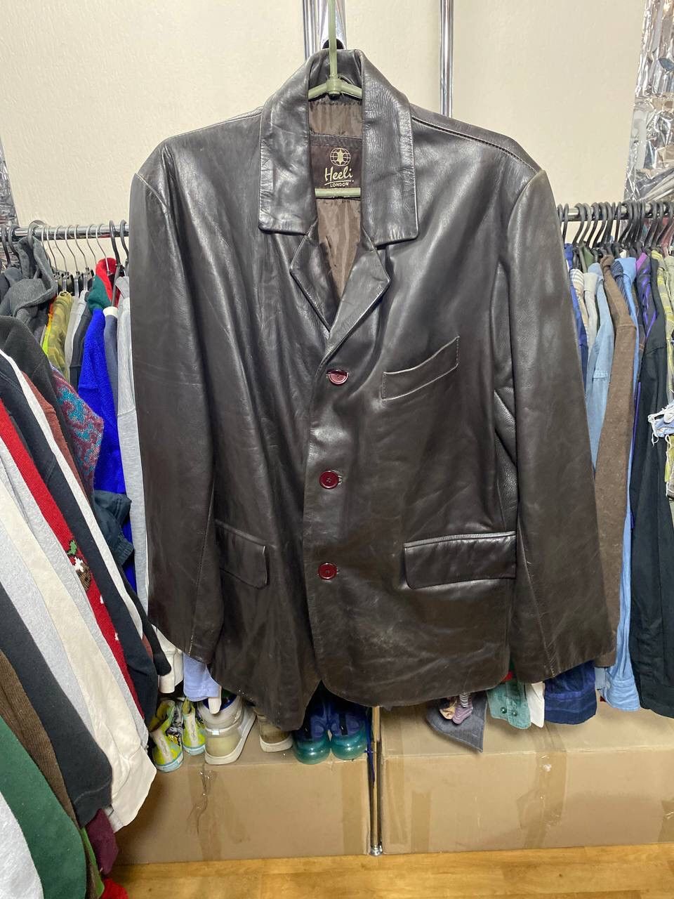 Avant Garde × Japanese Brand × Leather Jacket Vintage Leather Bomber ...